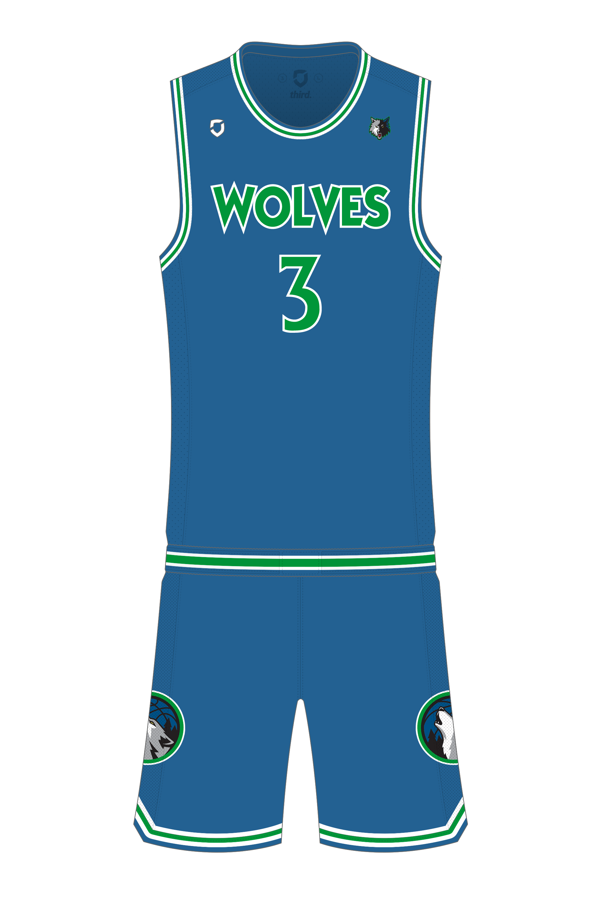 Minnesota Timberwolves Away — Third Sports Design by Dean Robinson