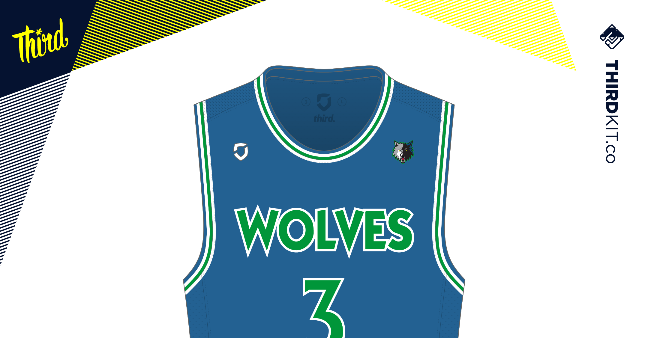 Minnesota Timberwolves Away — Third Sports Design by Dean Robinson