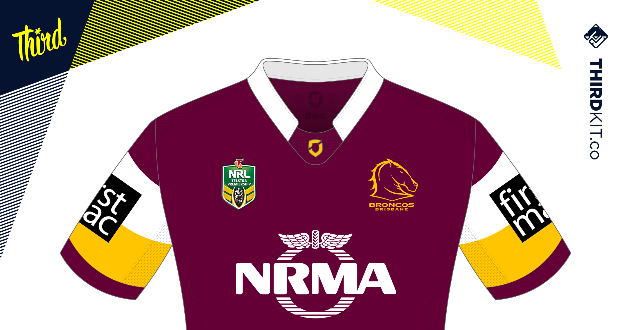 Brisbane Broncos Home Kit — Third Sports Design by Dean Robinson